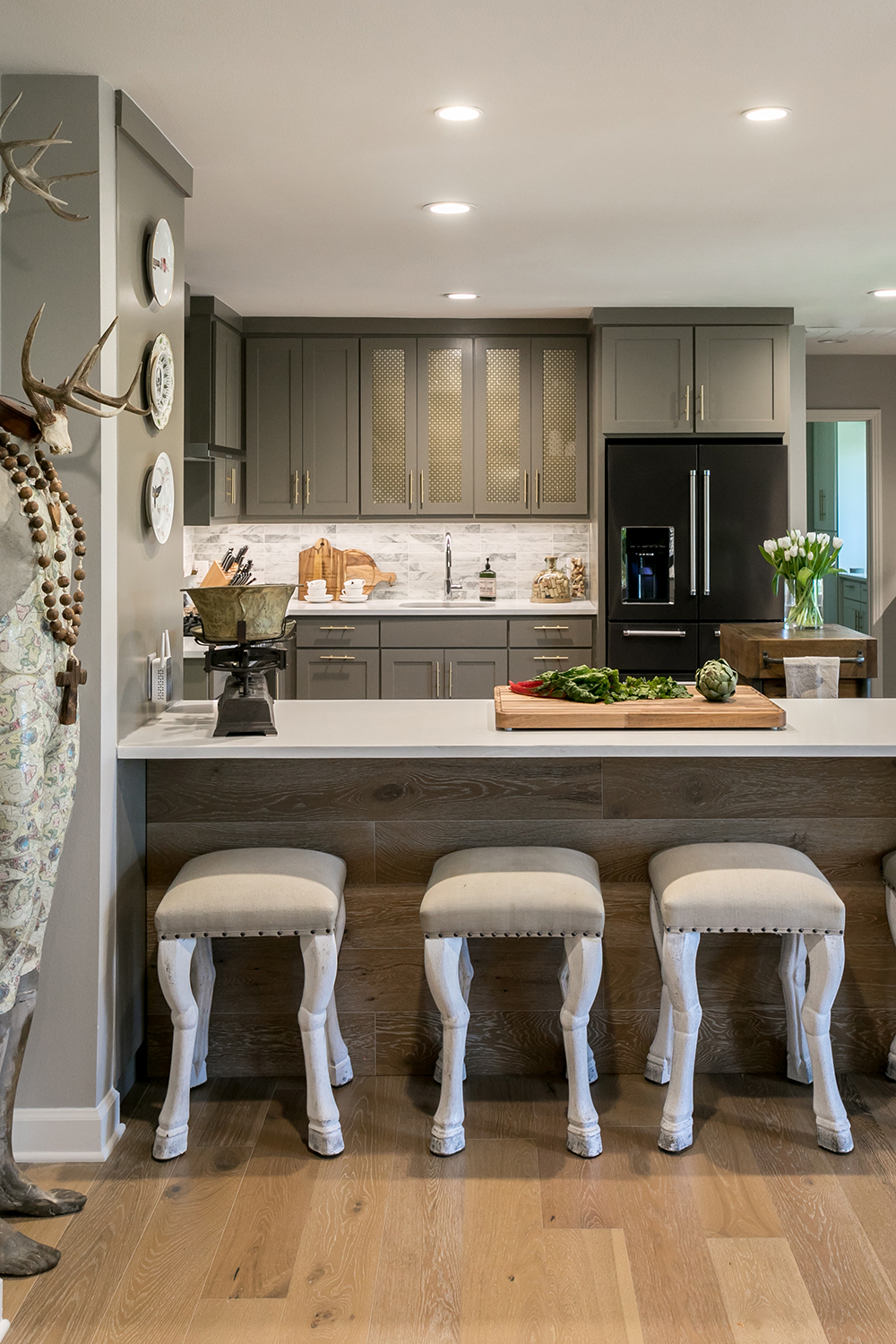 kitchen with stools – Urbane Design Studios